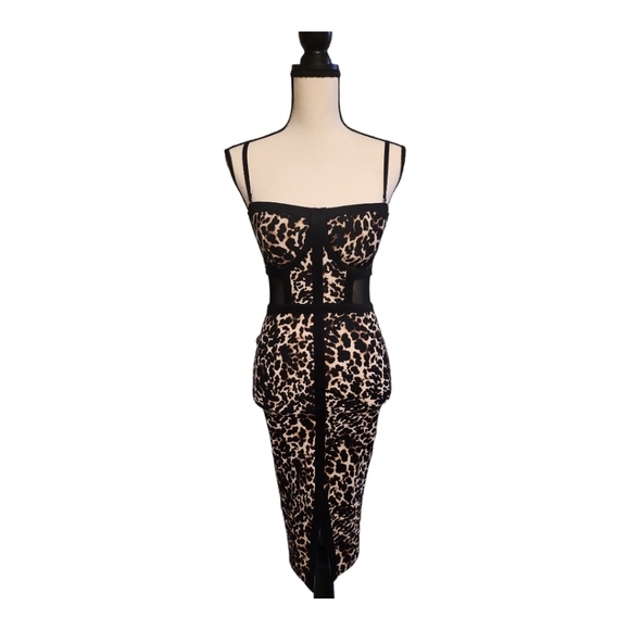 Material Girl | Dresses | Maternal Girl Leopard Print Slim Form Fitting ...